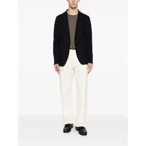 Tagliatore Dark Cotton Two-pocket Blazer - Blue