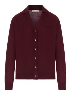 Miu Miu Virgin Wool Cardigan - Multicolor