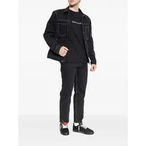 Off-White Arrow Motif Lace-up Low Top Sneakers - Black