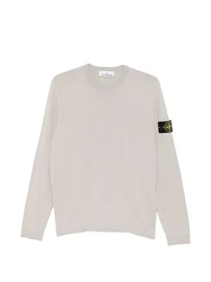 Stone Island STONE ISLAND Cotton Crewneck Sweater With Logo Patch Multicolor