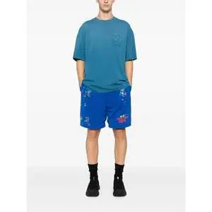 GALLERY DEPT. Royal Paint Splatter Track Shorts
