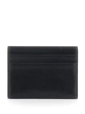 Dolce & Gabbana Card Holder With Logo Plate On The Front In Leather For