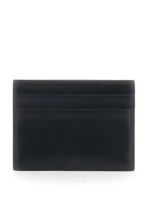 Dolce & Gabbana Black Card Holder With Logo Plate On The Front In Leather For - Multicolor