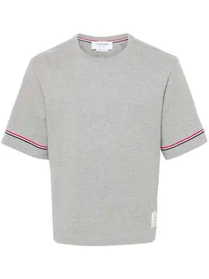 Thom Browne Rwb Stripe T-shirt - Gray