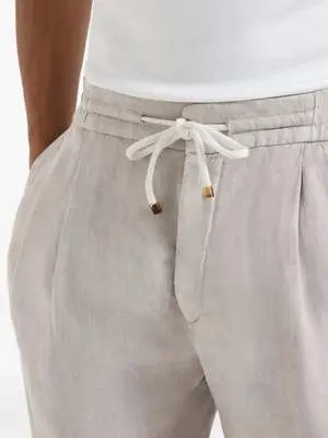 Brunello Cucinelli Linen Bermuda Shorts - Multicolor