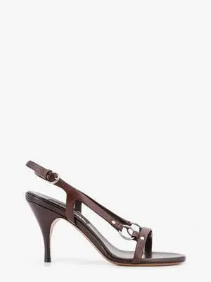 Miu Miu MIU MIU Leather Sandals With Metal Detail Multicolor