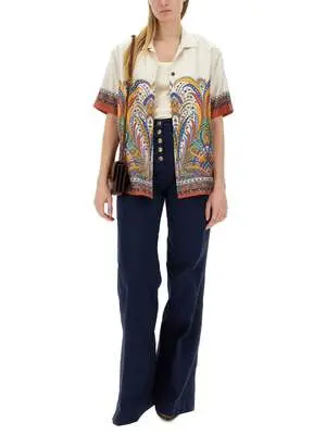 Etro Printed Silk Shirt
