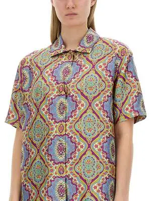Etro Printed Silk Shirt - Multicolor