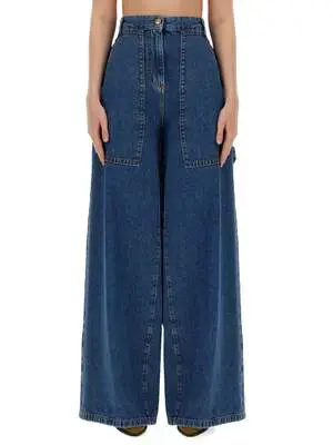 Etro Wide Leg Jeans - Blue