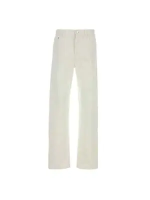 Gucci GUCCI Loose Fit Cotton Pants - White Multicolor