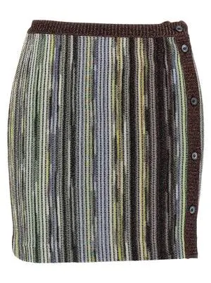 Missoni Caperdoni" Mini Skirt With Lamé Filaments