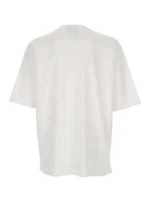 Dsquared2 Crew Neck T-shirt With Logo Lettering Print On The Front In Cotton For - White