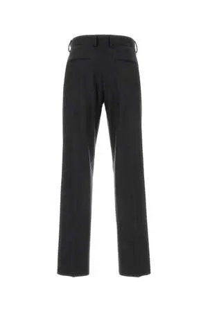 Fendi Dark Grey Stretch Cashmere Pant - Gray
