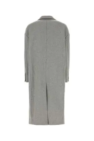 Dolce & Gabbana Wool Blend Overcoat - Gray
