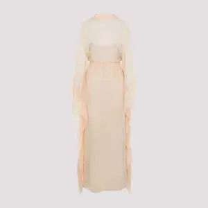 Alberta Ferretti Silk Chiffon Maxi Dress