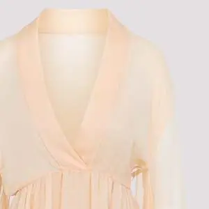 Alberta Ferretti Silk Chiffon Maxi Dress - Multicolor