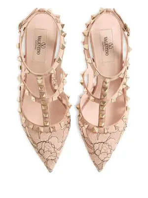 Valentino Garavani Rockstud Lace Pumps - Multicolor