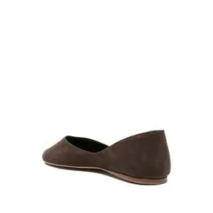 JUDE Open Toe Suede Ballet Flats
