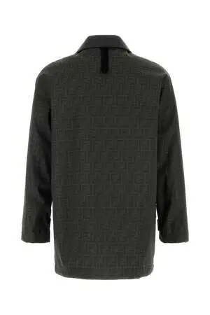 Fendi Embroidered Canvas Coat - Multicolor