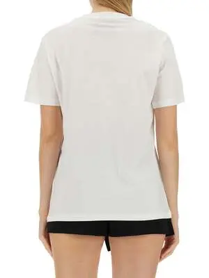 Moschino Cotton T-shirt With Logo - White
