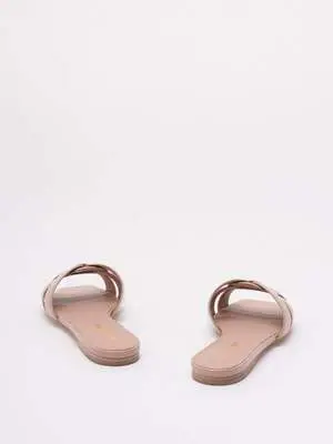 Saint Laurent Tribute Flat Sandals - Multicolor