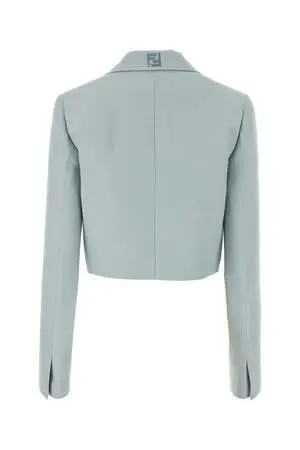 Fendi Powder Wool Blend Blazer