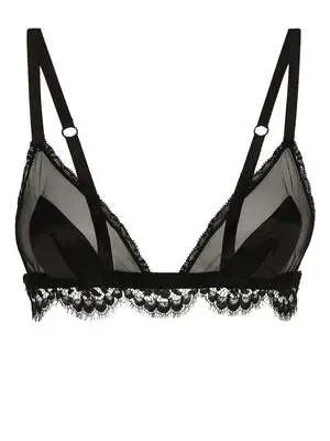 Dolce & Gabbana Semi-transparent Bra - Black