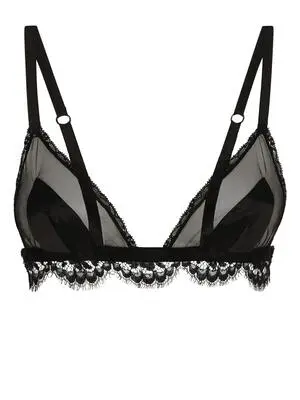 Dolce & Gabbana Semi-transparent Bra - Black