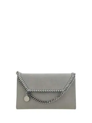 Stella McCartney Stella McCartney Mini Falabella Shoulder Bag Gray
