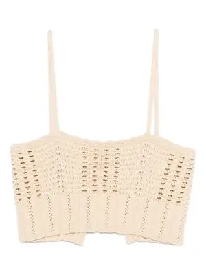 FORTE_FORTE Knitted Bralette Top - Multicolor