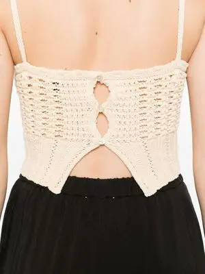 FORTE_FORTE Knitted Bralette Top - Multicolor