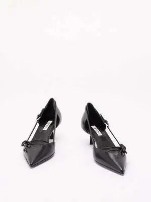 Prada Leather Pumps With Bow Detailing - Multicolor