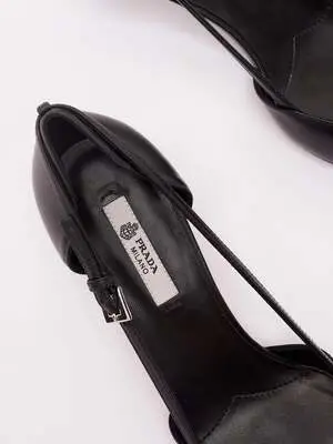 Prada Leather Pumps With Bow Detailing - Multicolor