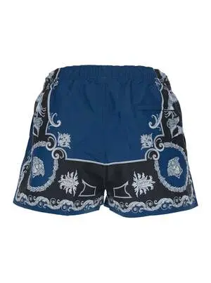 Versace Geometric Print Tech Fabric Swim Shorts - Multicolor