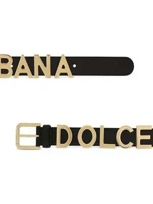 Dolce & Gabbana Logo Plaque Belt