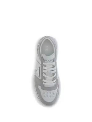 Prada Downtown Leather Lace-up Sneakers - Multicolor