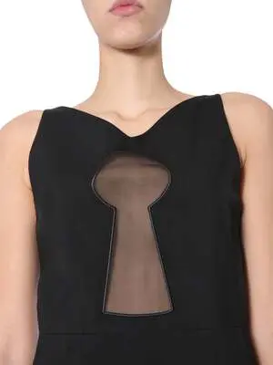 Moschino Pencil Dress With Keyhole Detail