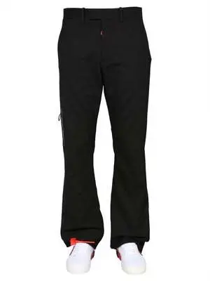 Off-white Zip Up Bottoms For Men