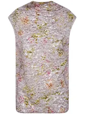 Alberta Ferretti Sequined Printed Shirt