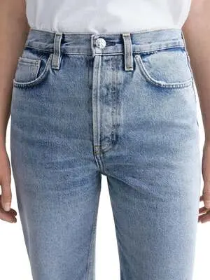 TOTEME Distressed Classic Cut Denim Jeans