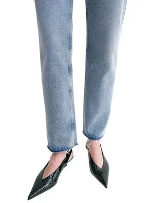 TOTEME Distressed Classic Cut Denim Jeans