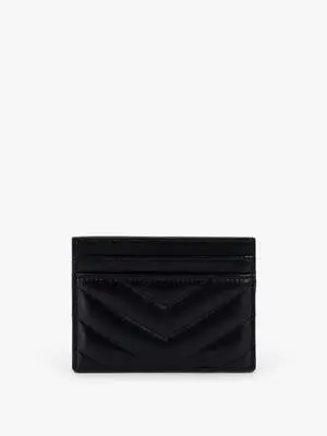 Saint Laurent Cassandre Leather Card Holder - Multicolor