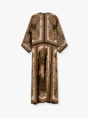 Zimmermann Mahon Silk Tunic Dress With Print - Multicolor