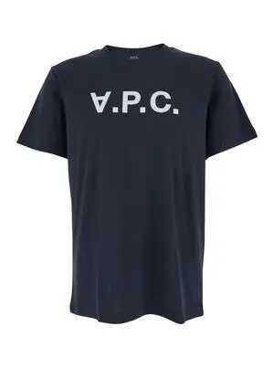 A.p.c. A.P.C. Cotton T-Shirt With Front Logo Multicolor