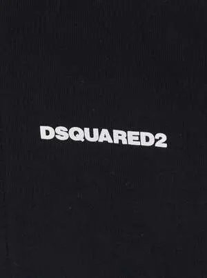 Dsquared2 Cotton High Neck Half-zip Sweatshirt With Lettering Logo - Multicolor