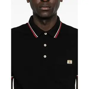 Valentino Garavani Polo Shirts - Black
