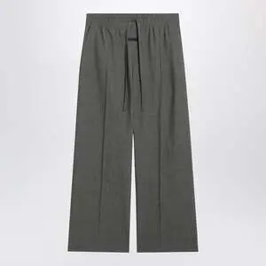 Fear Of God Grey Wide-leg Wool Blend Trousers - Gray