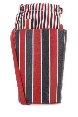 Thom Browne Printed Leather Mini Bucket Bag - Multicolor