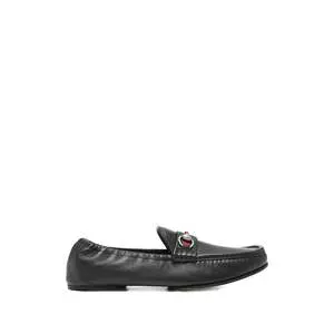 Gucci Leather Horsebit Loafers - Black