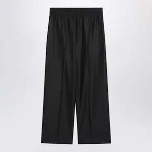 Fear Of God Dark Grey Striped Wool Wide-leg Trousers